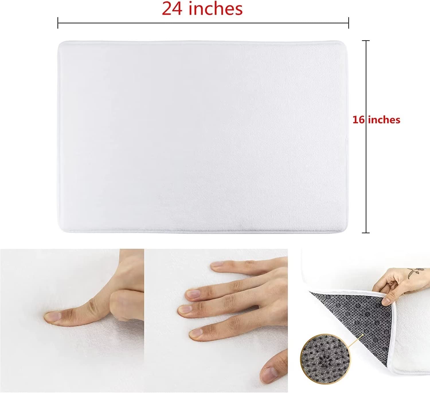 Kitchen Rug Comfort Mat Kitchen Floor Mats Farmhouse Comfort Rug Carpet Kitchen Non-Slip Mat and Rugs for Kitchen Sink Laundry Room Cushioned Mat, 30 x 17 Inch