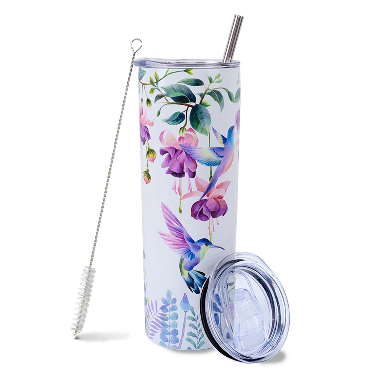 Mofvugz Hummingbird Tumbler-Hummingbird Gifts for Women,Bird gifts for Bird Lovers Women,Bird Watching Gifts-Hummingbird Decor-Gift Ideas,for Women-Hummingbirds Floral