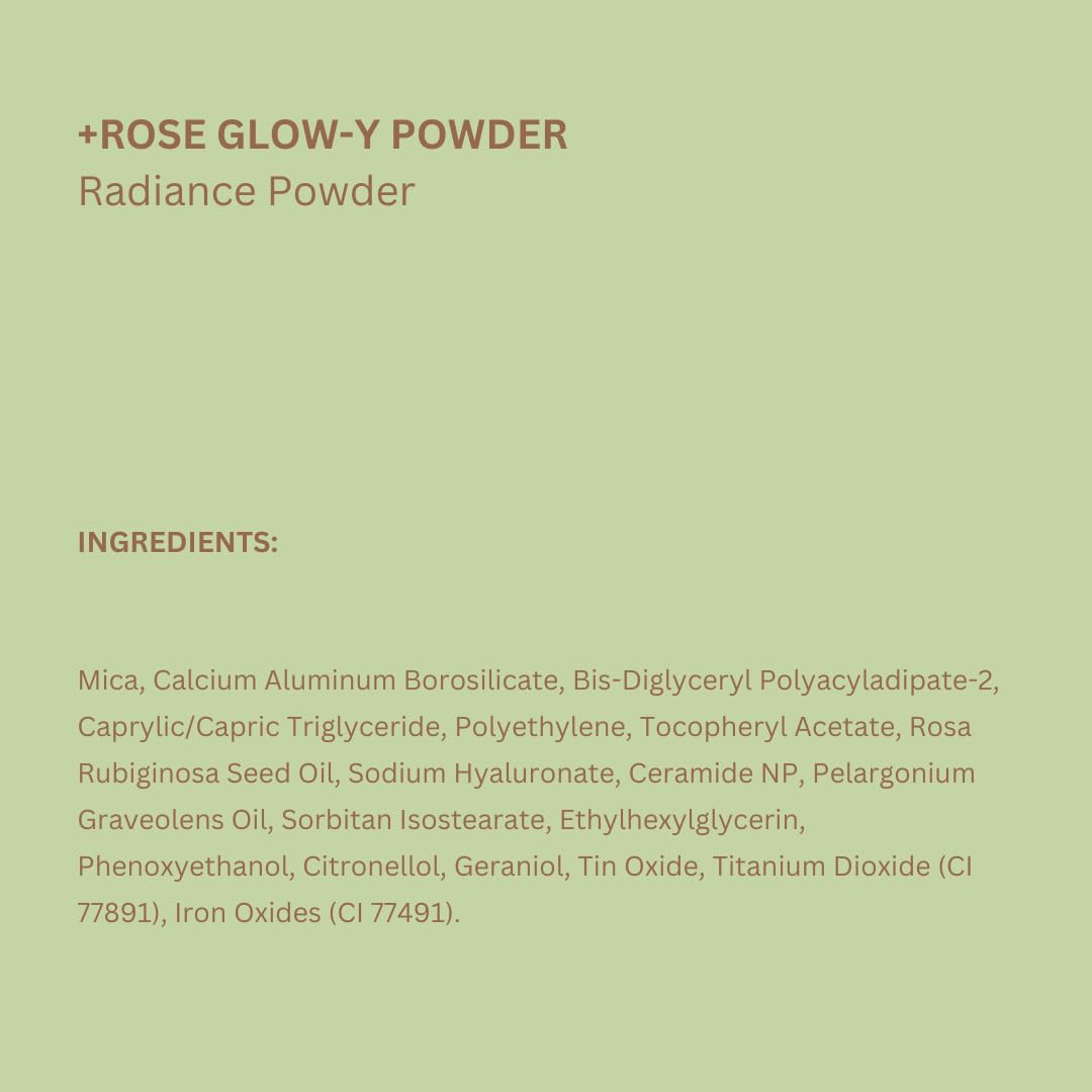 Pixi Beauty +Rose Glow-y Powder | Rose Extract Infused Color Tint Soothes & Hydrates Skin | Use As Blush Or Highlighter To Enliven Complexion | 0.4 Oz