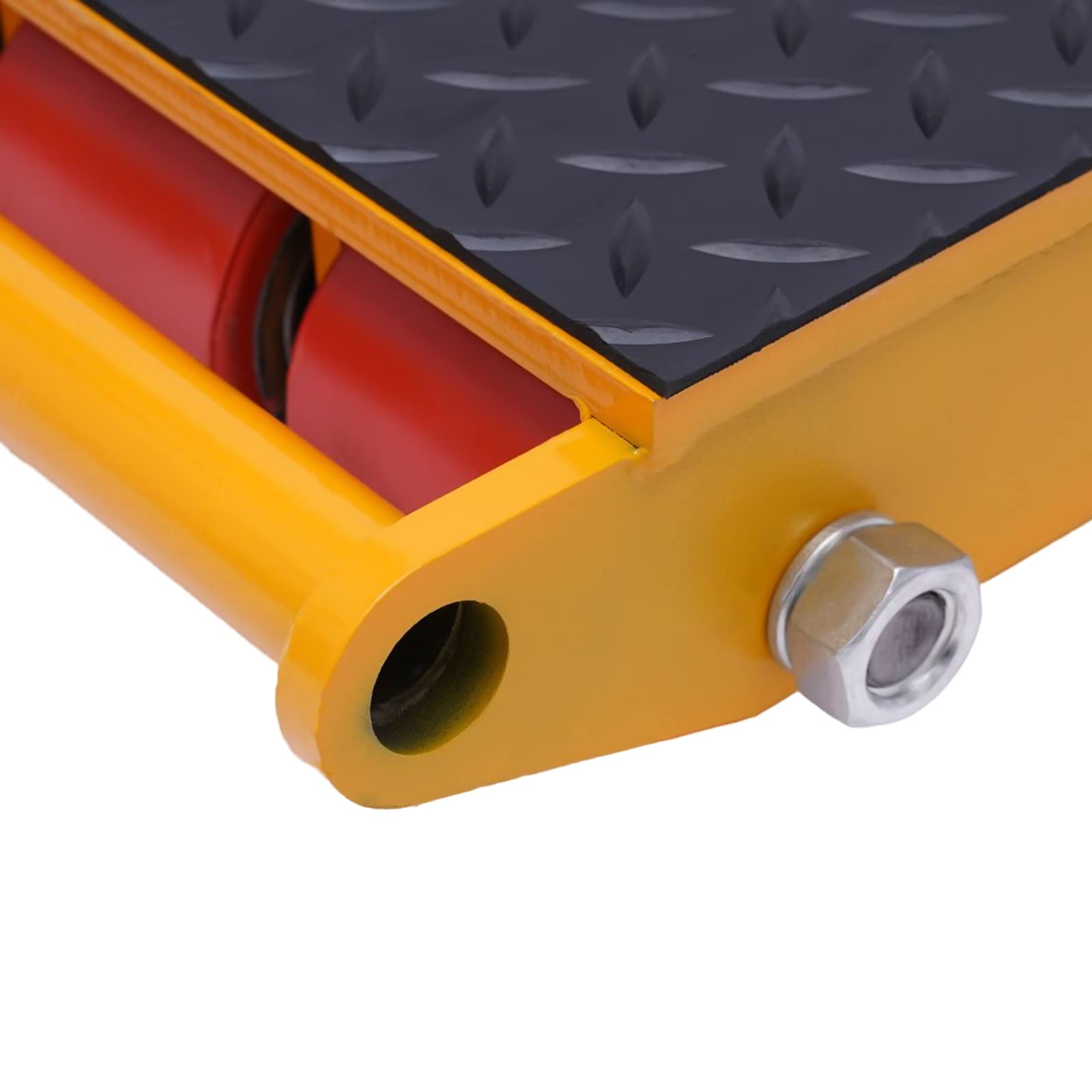 Industrial Machinery Mover Machine Dolly Skate - 4Pcs Heavy Duty Machinery Skates Cargo Mover 9 Rollers 15Ton/33000lbs Machinery Moving Skate with 360° Rotate Cap for Industrial Moving Equipment