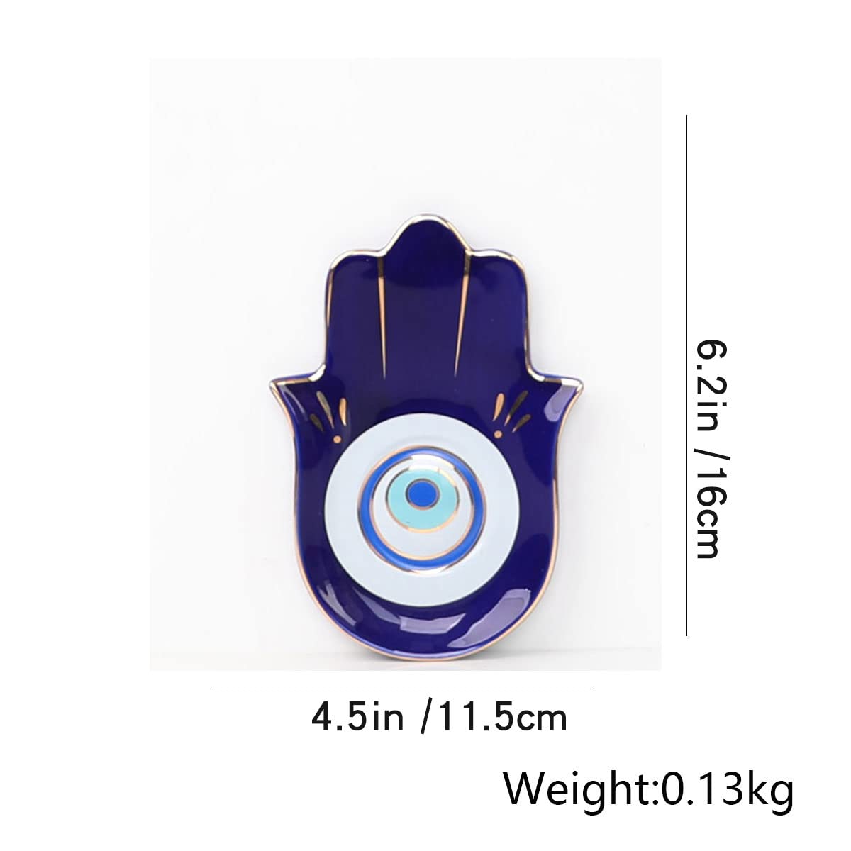 MOWUQEEN Espresso Coffee Cups Set, Evil Eye cups Ceramic Coffee Mug, Hamsa Hand Designed Set of Cups And Saucers resso Coffee Cups Set, Ceramic Coffee Mug Tea Cup (DY-Devil's Eye Cup-C)