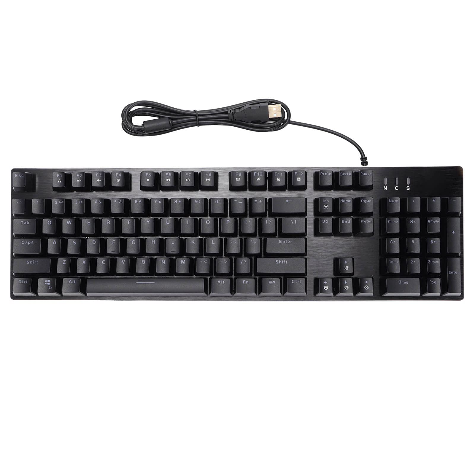 Pomya YYOYY 104 Keys Mechanical Gaming Keyboard, Durable WearResistant Ergonomic Design Wired Keyboard Computer Accessory Suitable for Win XP 7 8 10 System