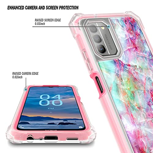 WDHD Case for Nokia G400 5G with Tempered Glass Screen Protector, Full-Body Protective Shockproof Rugged Bumper Cover, Impact Resist Durable Phone Case (Fantasy)