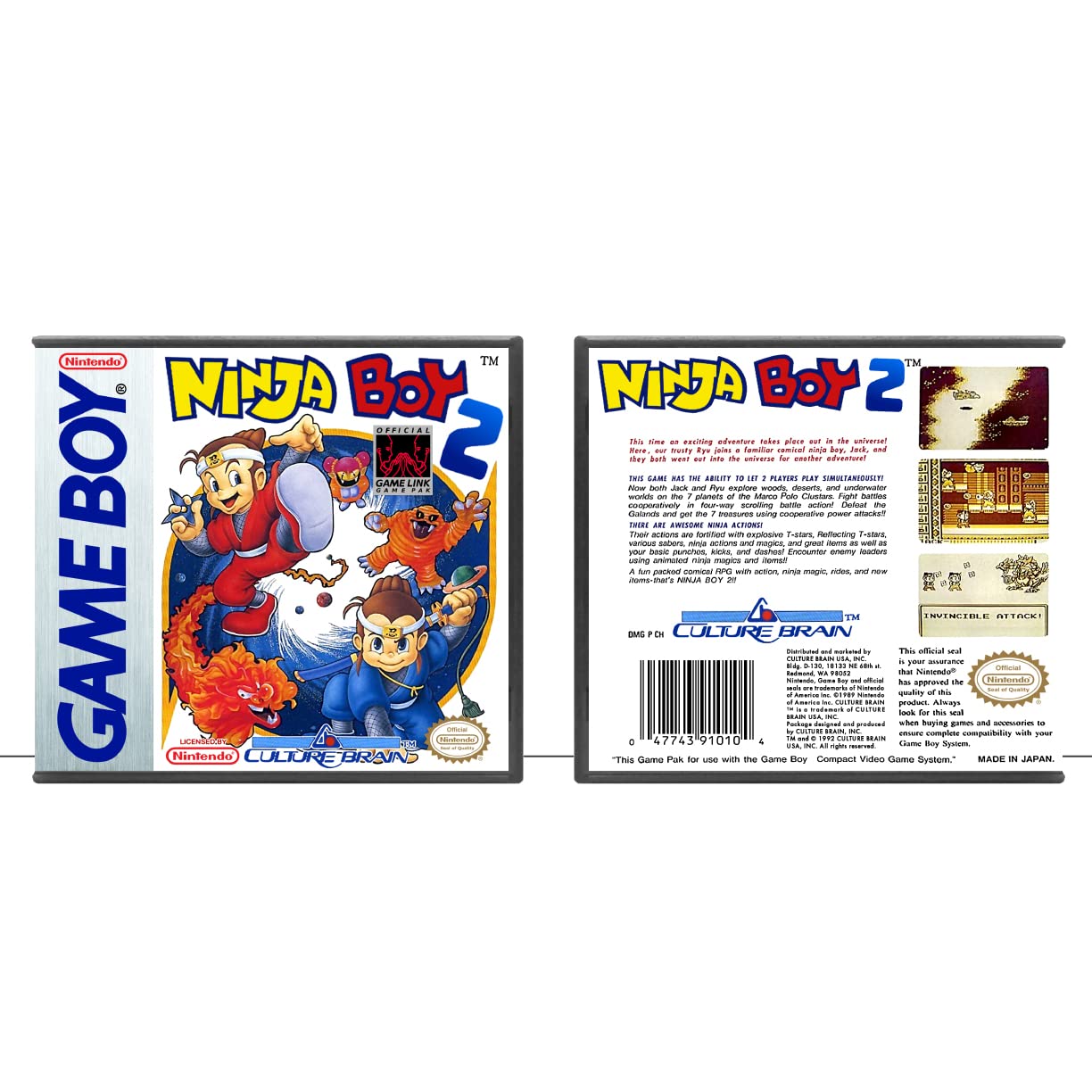 Ninja Boy 2 | (GB) Game Boy - Game Case Only - No Game