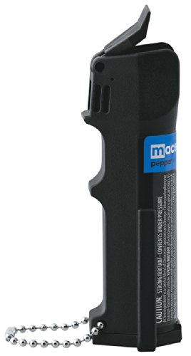 Mace Triple Action 12' Police Strength Pepper Spray with Tear Gas and UV Dye - Flip Top Safety, Great for Self Defense