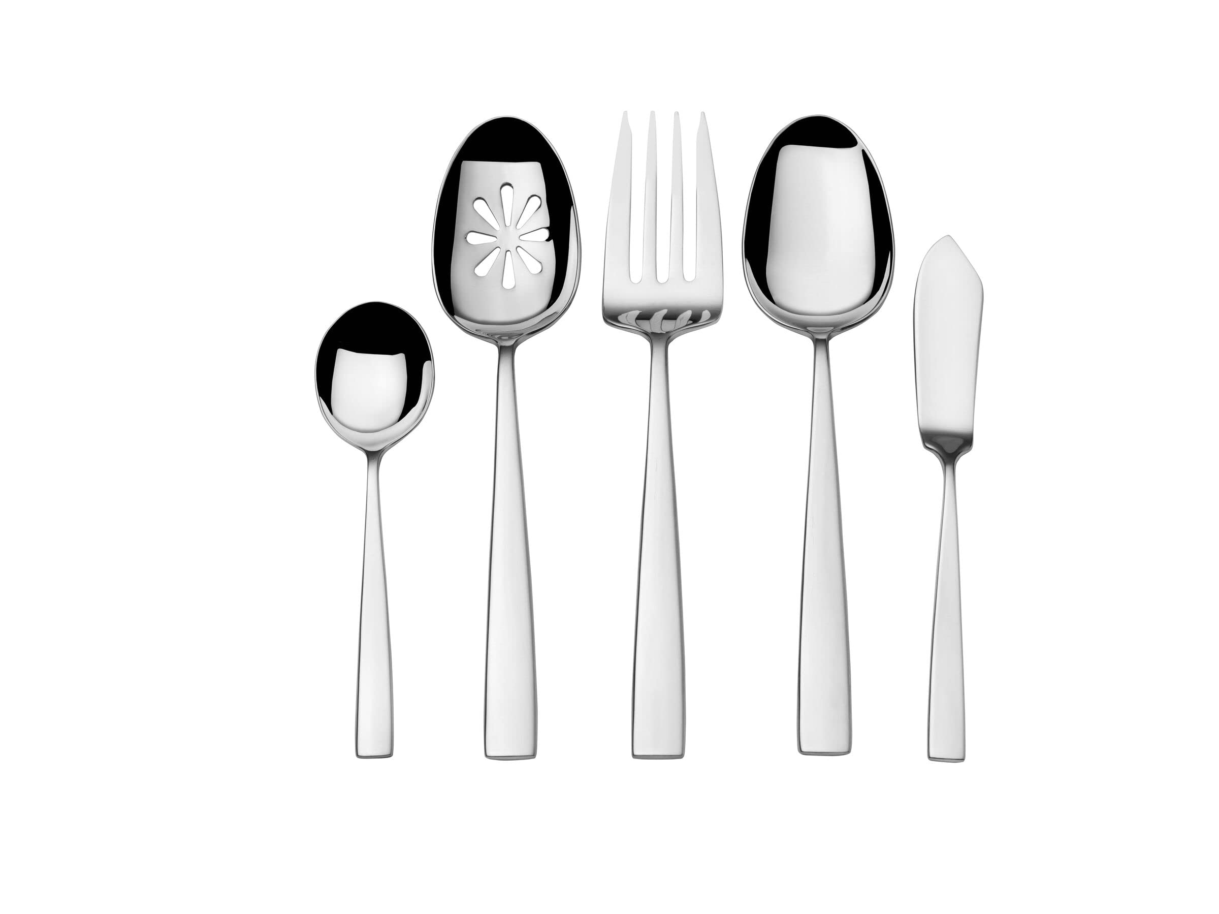 Mikasa Everett 101-Piece 18/10 Stainless Steel Flatware Set, 101pc