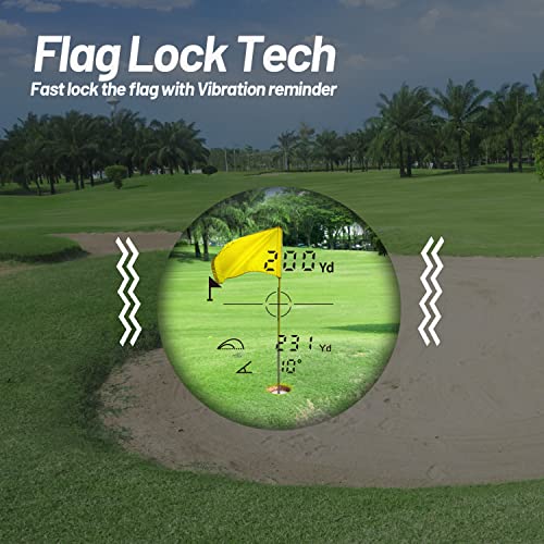 MiLESEEY Golf Range Finder with Magnetic Strip,Rechargeable Golf Rangefinder 656 Yds,±0.5yard Accuracy,Slope Switch,2s Fast Flag Pin Lock with Pulse Vibration,Professional for Golfers