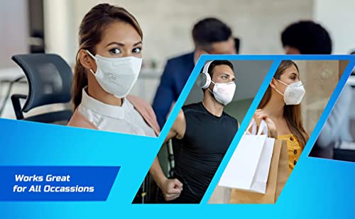 Lyka Distribution KN95 Face Masks - 50 Pack - 5 Layer Protection Breathable Face Mask - Filtration>95% with Comfortable Elastic Ear Loop | Non-Woven Polypropylene Fabric