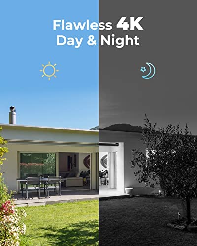 REOLINK 4K Security Camera System, 4pcs 4K PoE Security Cameras Wired with Motion Detection, 8MP/4K 8CH NVR with 2TB HDD for 24/7 Recording, RLK8-800B4 (Renewed)