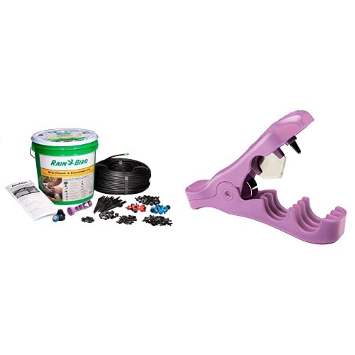 Rain Bird DRIPPAILQ Drip Irrigation Repair and Expansion Kit HPTCX Drip Irrigation 2-in-1 Combination Tubing Cutter/Hole Punch Tool