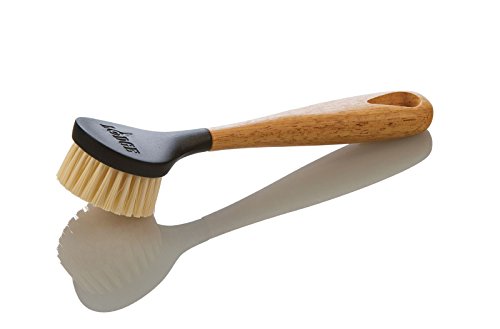 Lodge Seasoned Cast Iron Skillet with Scrub Brush- 10.25 inches Cast Iron Frying Pan With 10 inch Bristle Brush