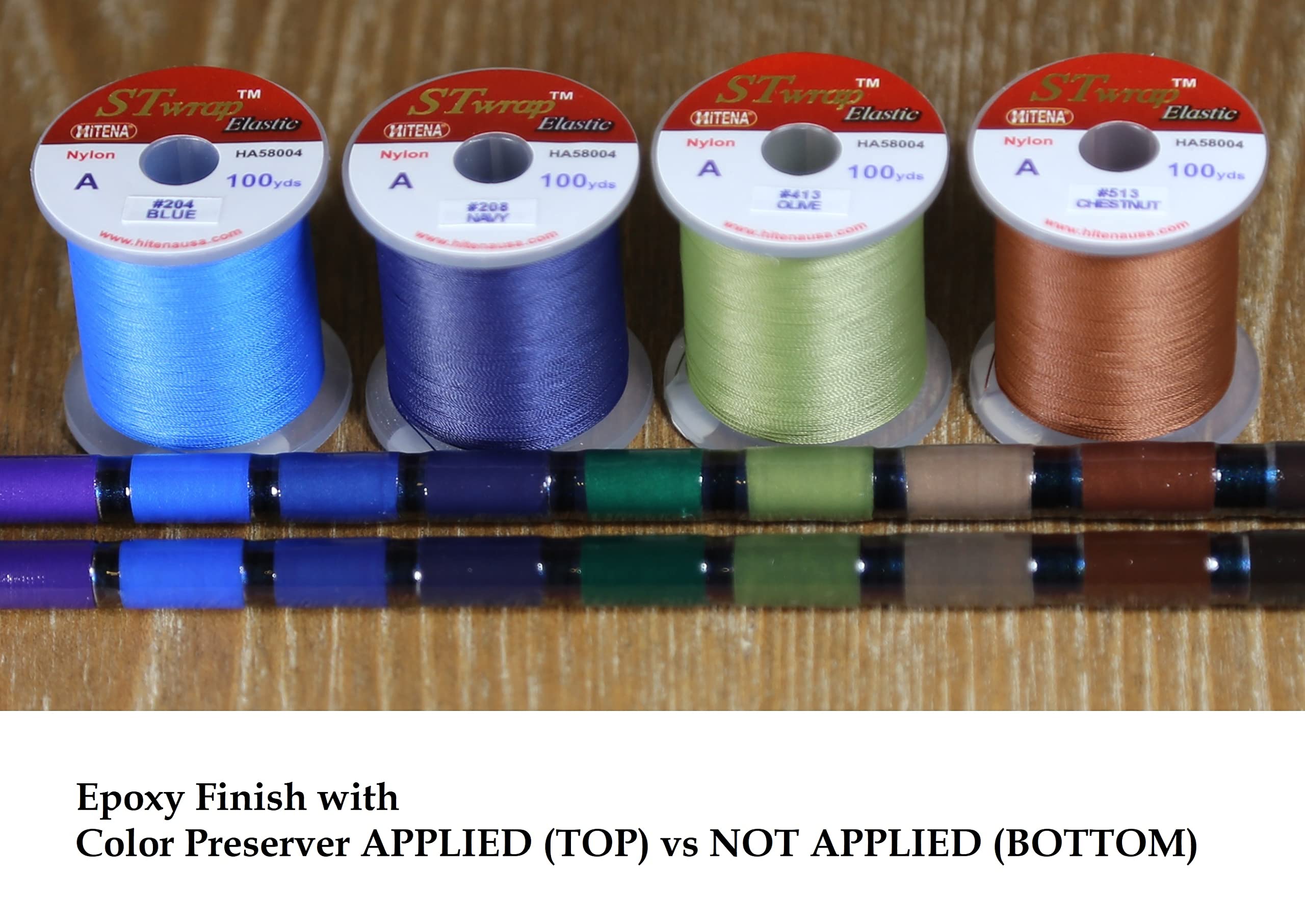Hitena STWRAP Rod Wrapping Thread - Nylon Winding Thread. Wraps Super Easy. Sits Perfectly Flat on Blank. Less Fuzzy. Most Acclaimed by Professional Builders