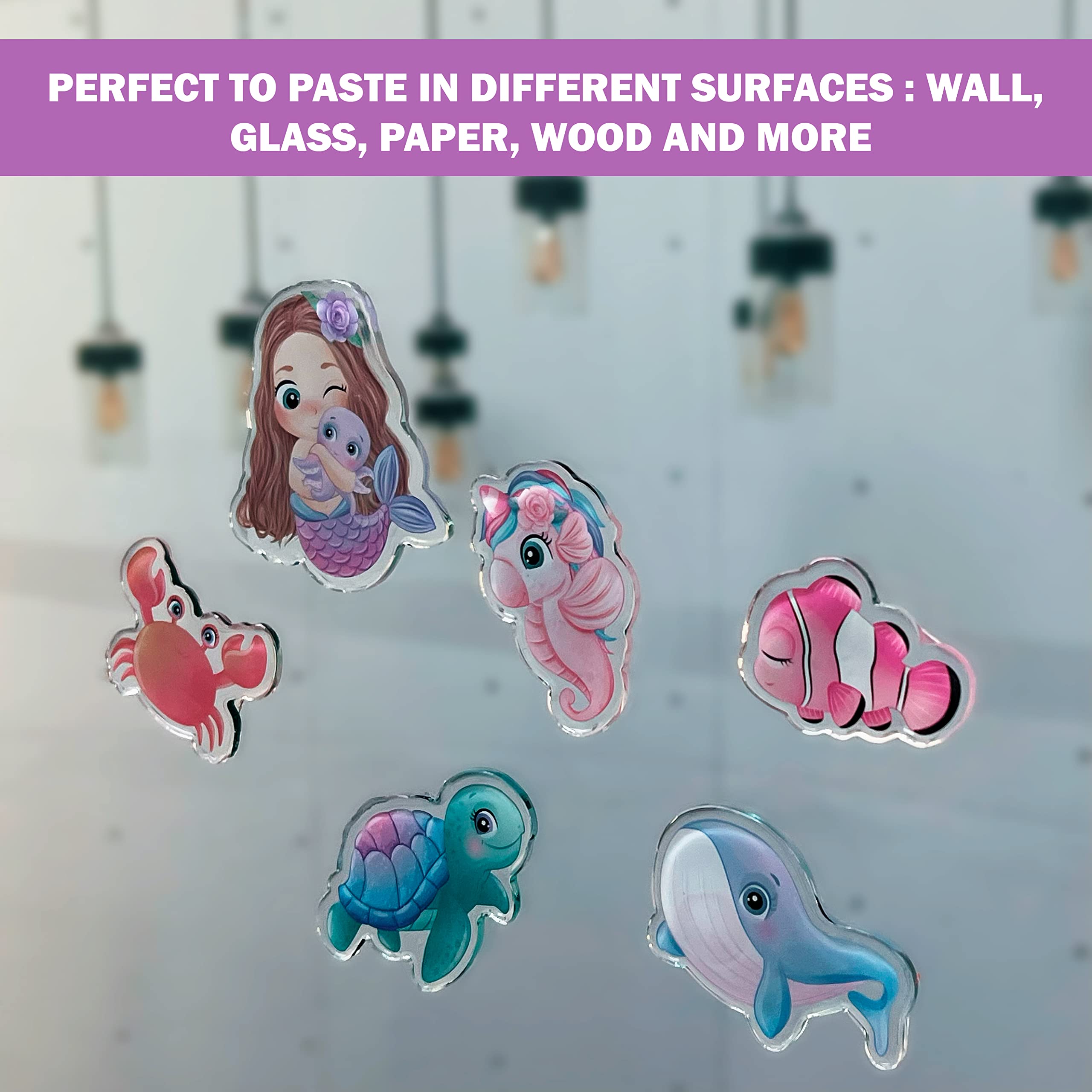 Mermaid Thick Gel Cling for Kids