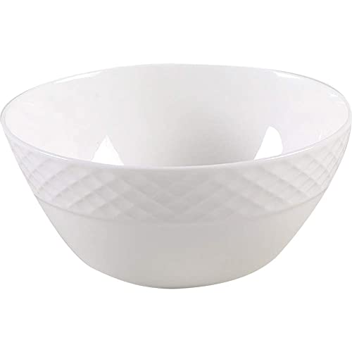 Mikasa Trellis White Soup Cereal Bowl