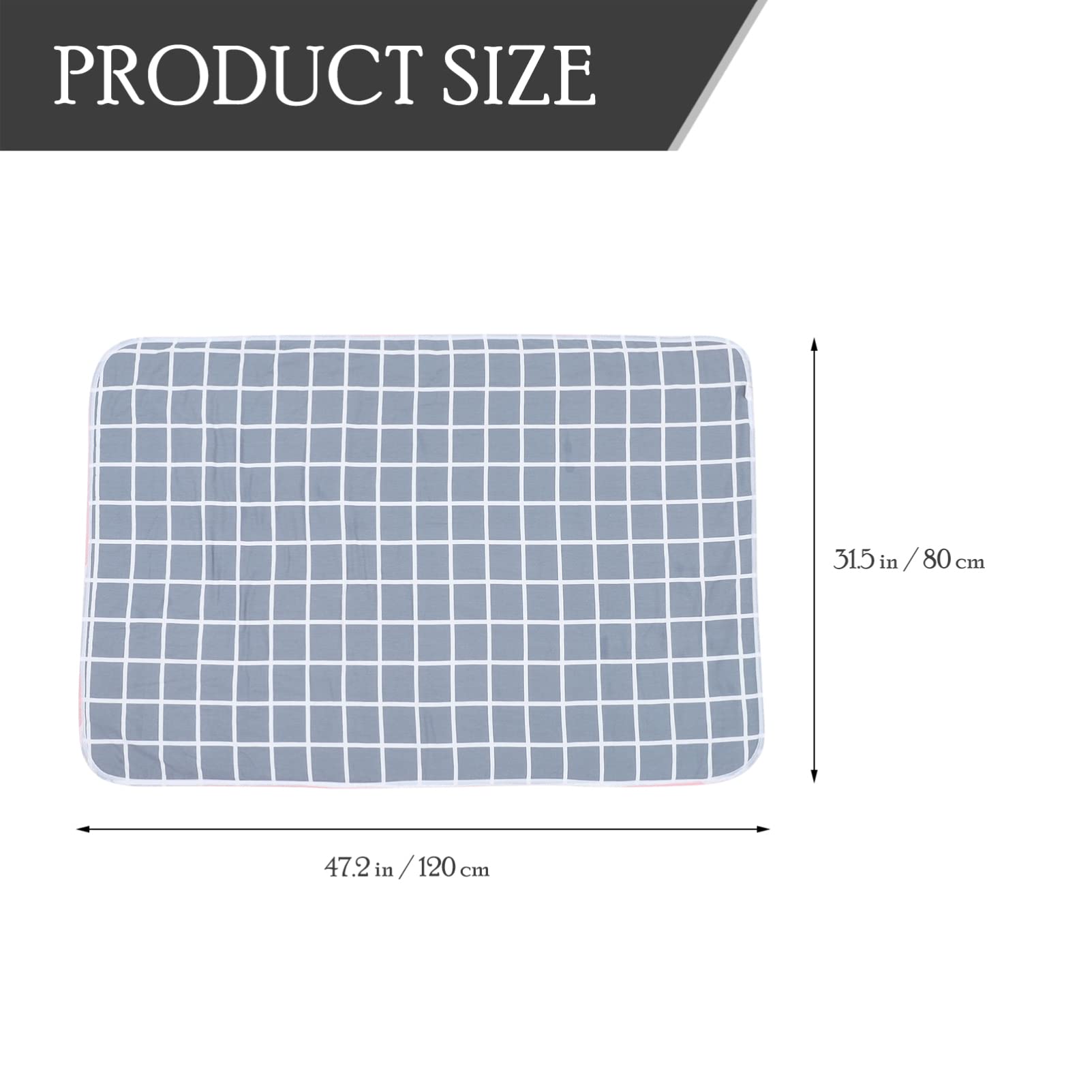 Reusable Bed Pads Incontinence Bed Pads Mattress Chair Covers for Bed Wetting Elderly Dogs Sheet Protector Grey Reusable Underpads