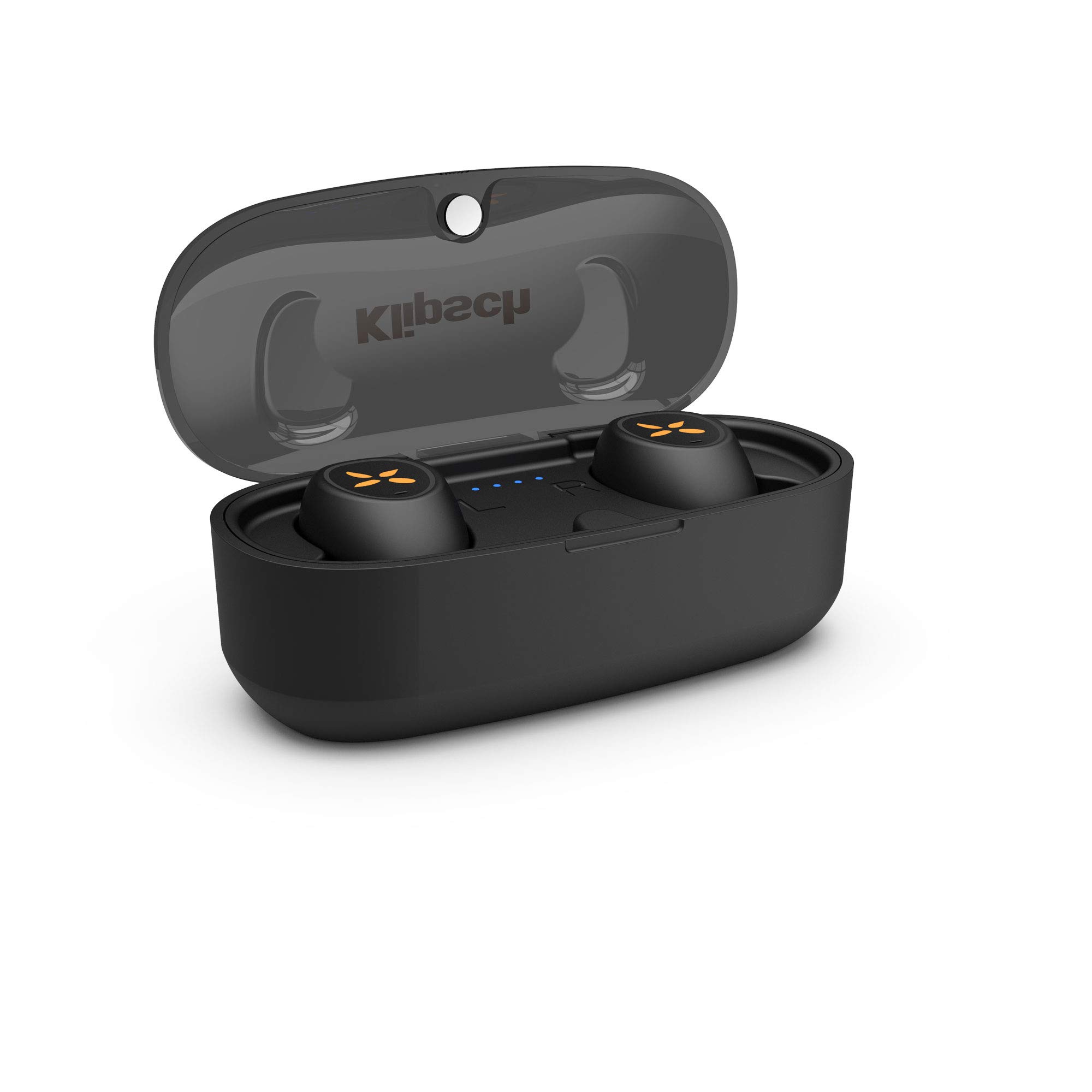 Klipsch S1 True Wireless Earphones with Wireless Charging Pad, 3.2"x1.5"x1.2"