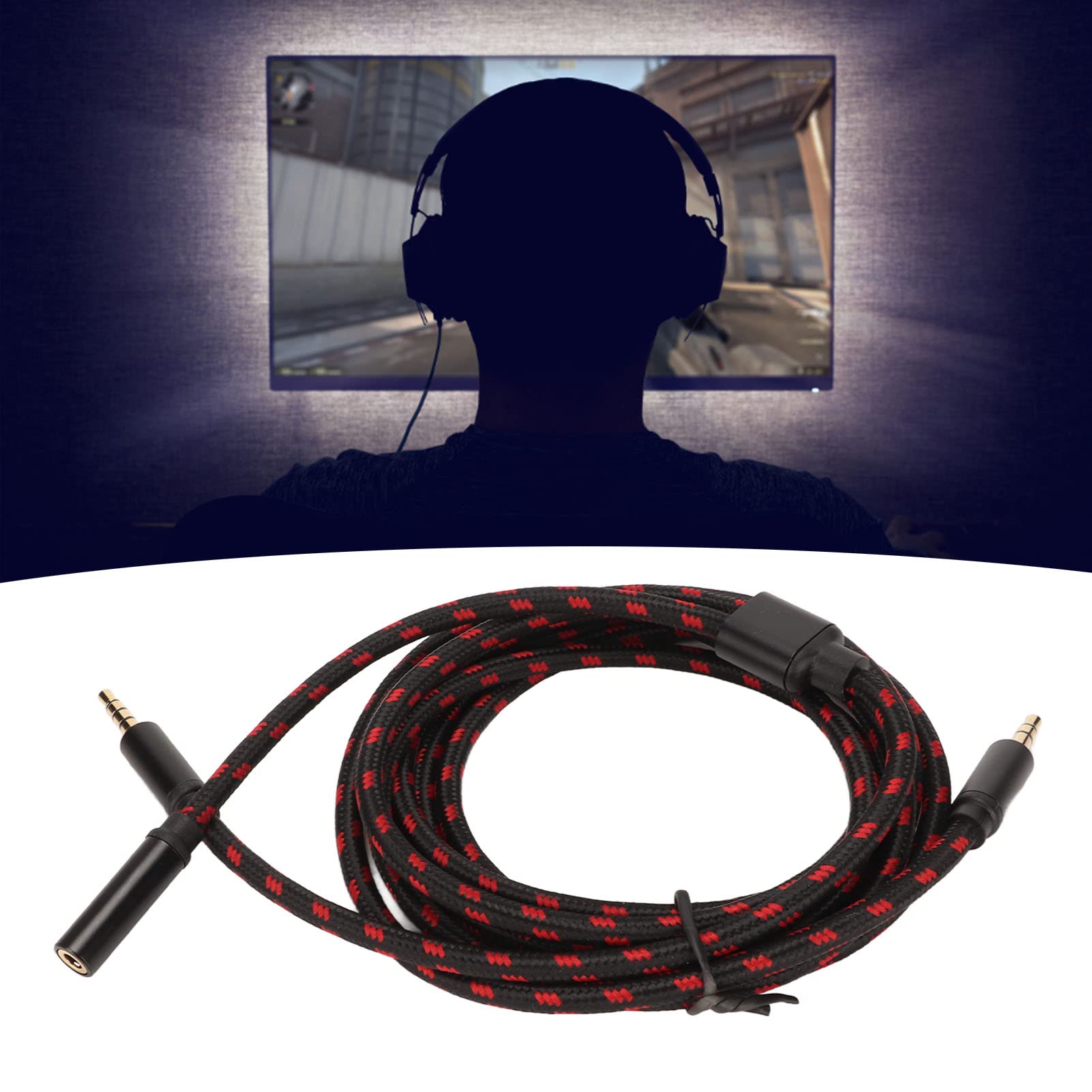 Naroote Chat Adapter Cable, Plug and Play Lightweight Braiding Wire Chat Link Cable Free for Online Gaming for HD60 S for HD60 X for Controllers