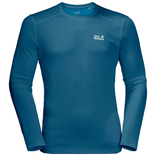 Jack Wolfskin Mens Sky Range Longsleeve M, Dark Cobalt, L