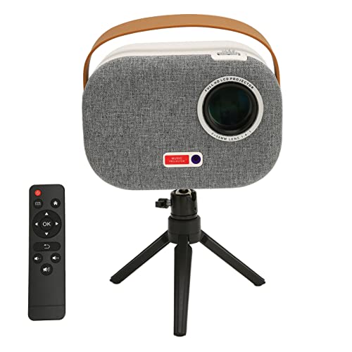 Projector, 100 to 240V Remote Control 5G 2.4G WiFi 300 ANSI Lm HDR Compatible Portable Projector for Tablets for Computers (US Plug)