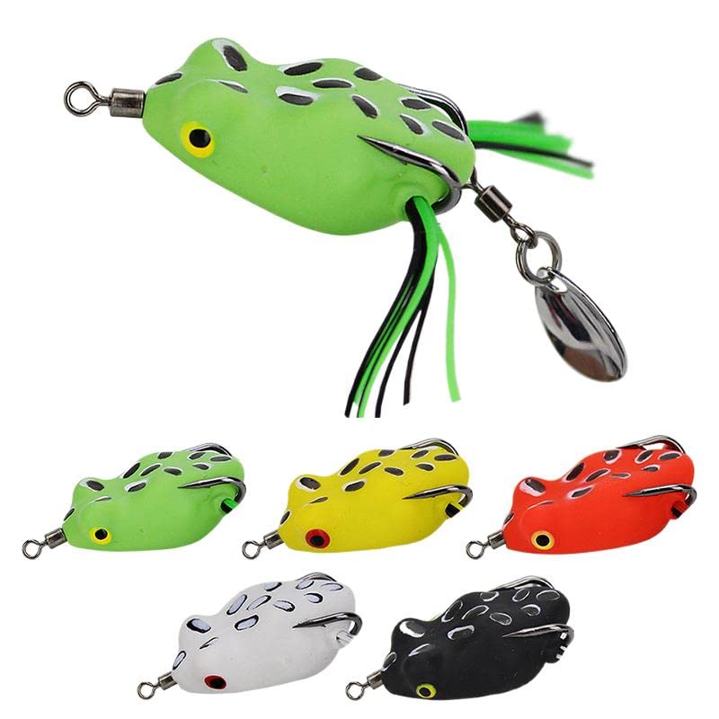 Madi Kay Designs Fishing Gear 迷你雷蛙七星虫3.2cm5.5g自带亮片仿真Fals