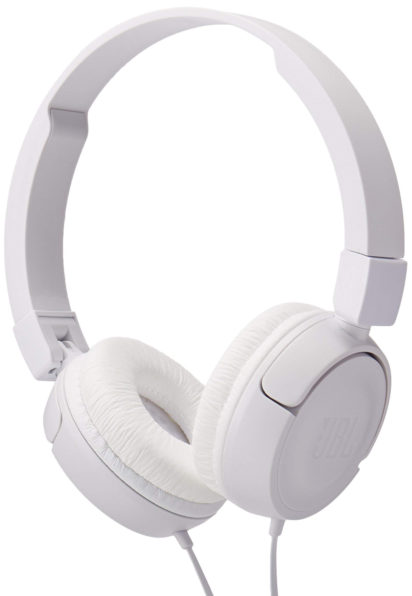 JBL Pure Bass Sound T450 Wired On-Ear Headphones White (Renewed)