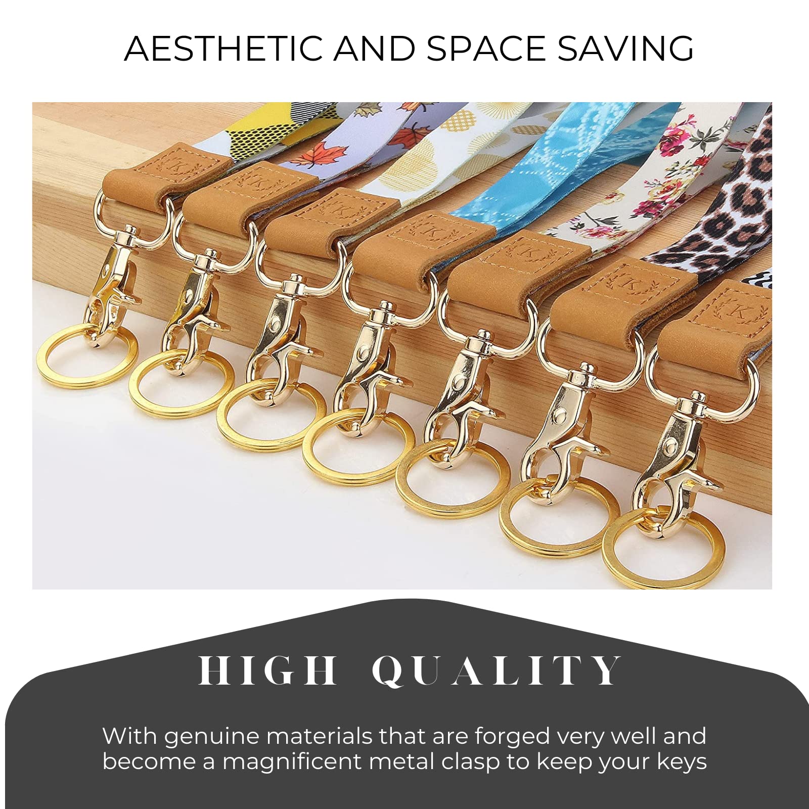 Lanyards For Keys & Wallet, Cow Lover Gifts For Women And Men, Unique Patterns, Ultra Soft, Durable Polyester