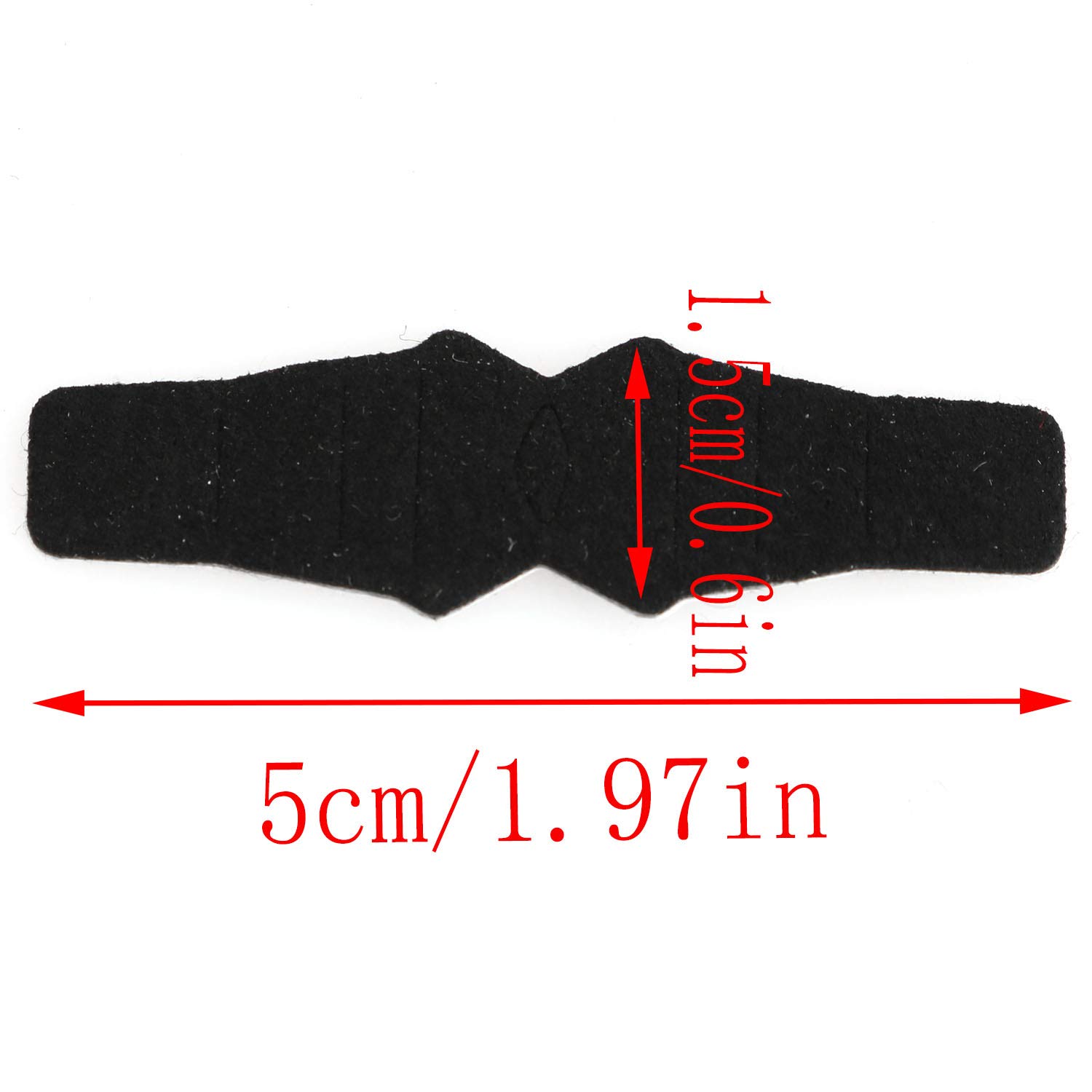 LQ Industrial Arrow Rest Sticker 1Set Black Archery Arrow Rest Non-slip Felt Tape Archery Sticker Pad for Compound Bow