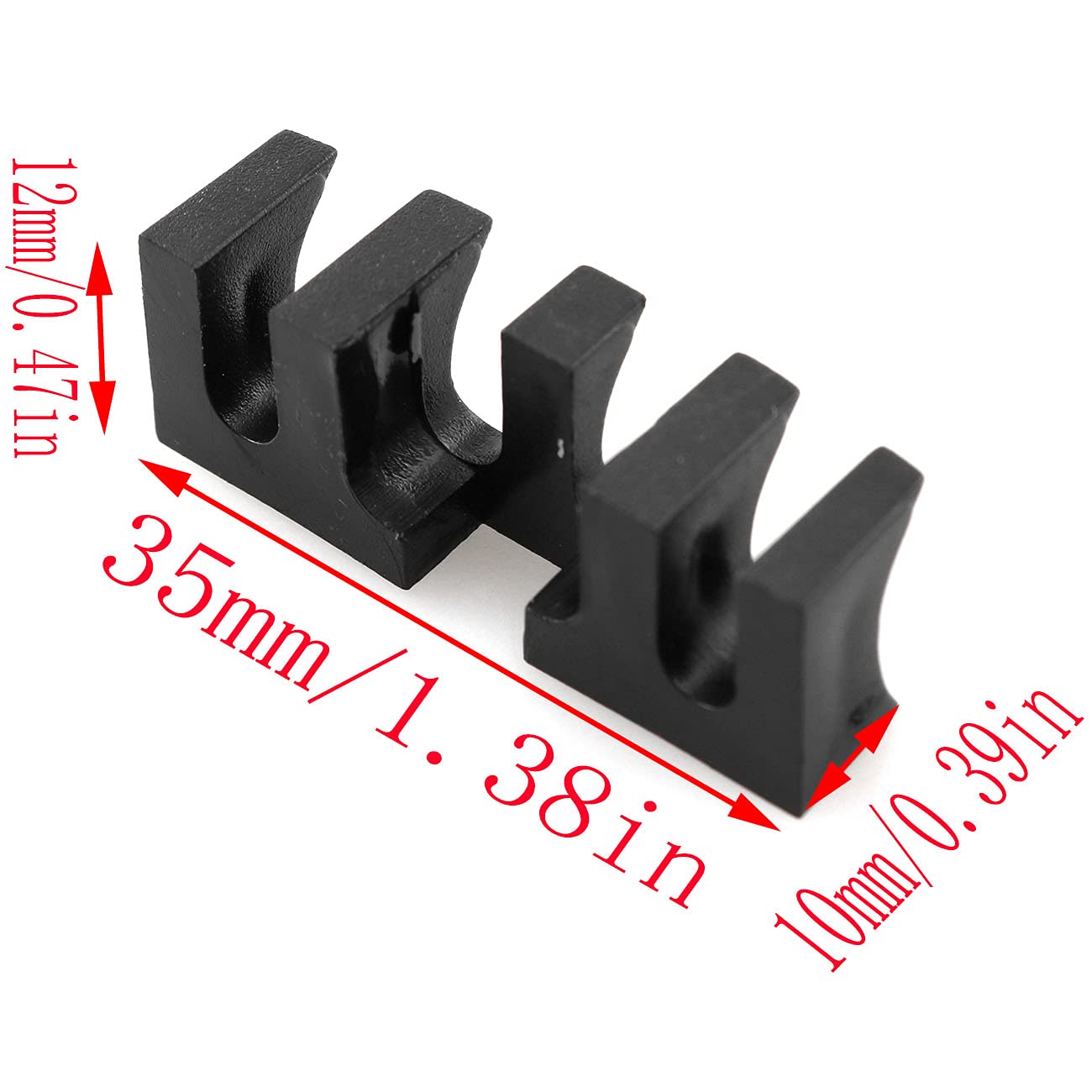 LQ Industrial Badminton Stringing Racquet Load Spreader 2PCS Badminton Racket Load Adapter Protector Stringing Machine Tool Black