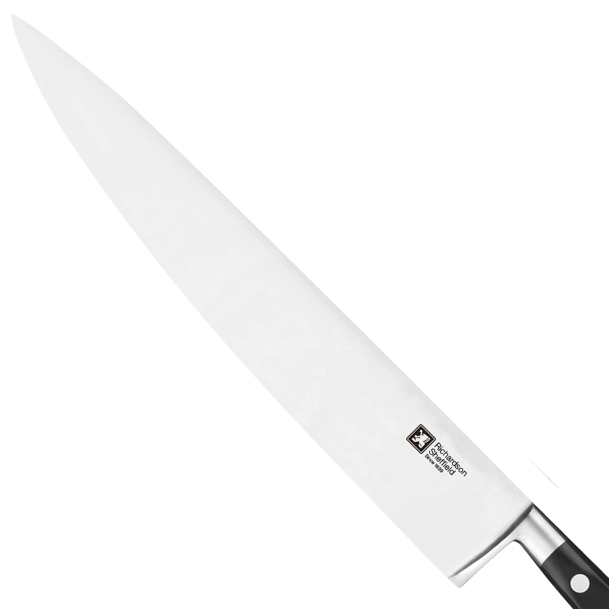 Richardson Sheffield FN197 Origin Professional Chef Knife 12", Stainless Steel, NSF Approved, Silver, Black