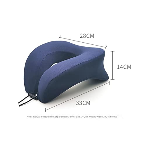 KIFRAL Neck Pillow Portable U-Shape Magnetic Headrest Neck Pillow Memory Foam Travel Office Car Embrace Cervical Pillow