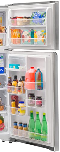 Winia 18 cu. Ft. Top Freezer Refrigerator with Icemaker - Stainless Steel