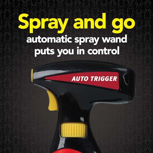Raid MAX Perimeter Protection, 1 Gallon, Indoor & Outdoor Insecticide Spray with Reusable Electric Sprayer