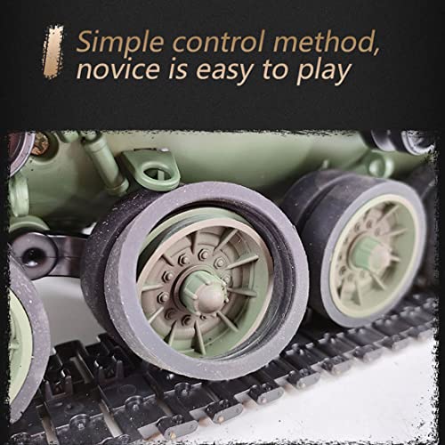 Ottima 2.4G Remote Control Tank Model, 1:16 RC American M60A3 Main Battle Tank Military Tank Model with Lighting Sound Effect for Adults