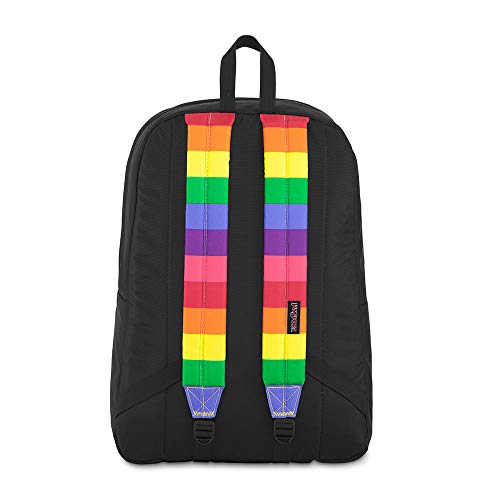 JanSport High Stakes Backpack - Fun Pack Filled With Personality | Rainbow Dreams