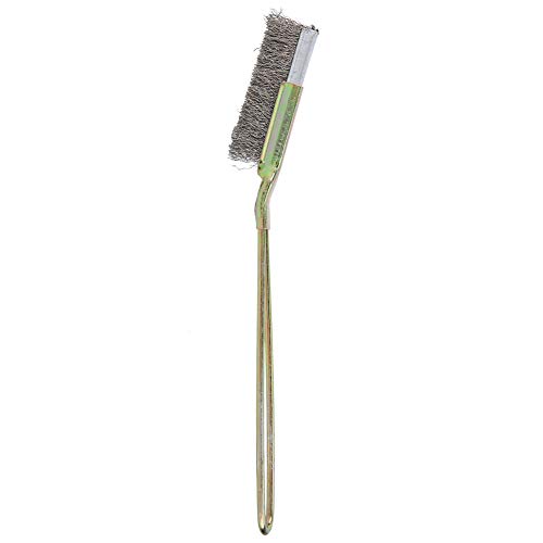 OKJHFD Curved or Straight Head Bonsai Brush Steel Soft Patio Lawn for Garden Cleaning Tool(Straight)(Straight)