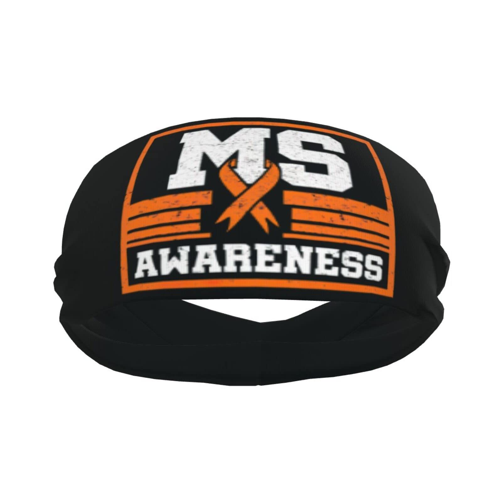 Multiple Sclerosis Ms Awareness Fitness Exercise Headband Unisex Yoga Non-Slip Quick-Drying Fitness Headband