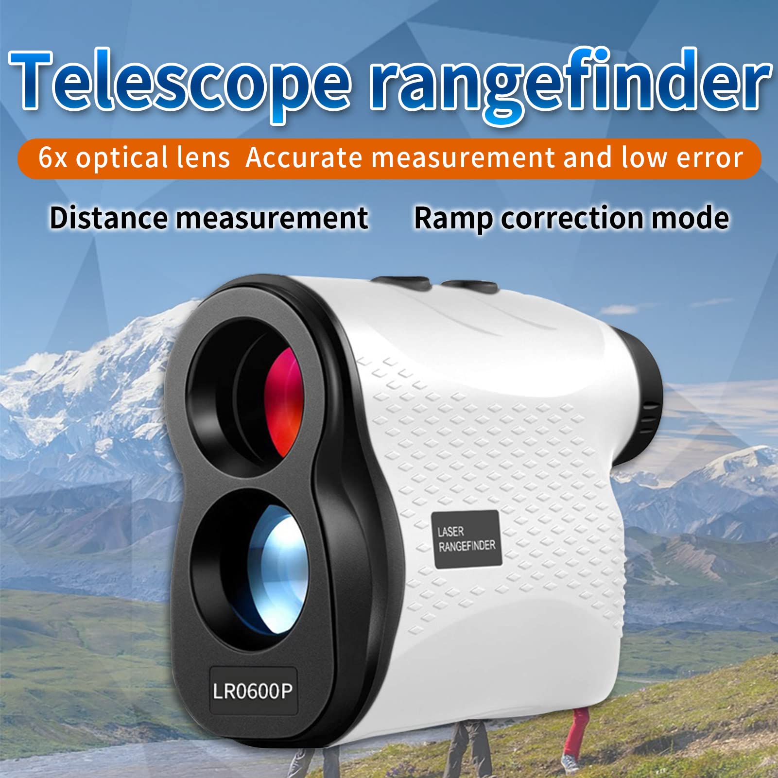 Laser Rangefinder for Golf,CHNADKS 6X Golf Range Finder Distance Measuring with LCD Display Flag Slope Mode