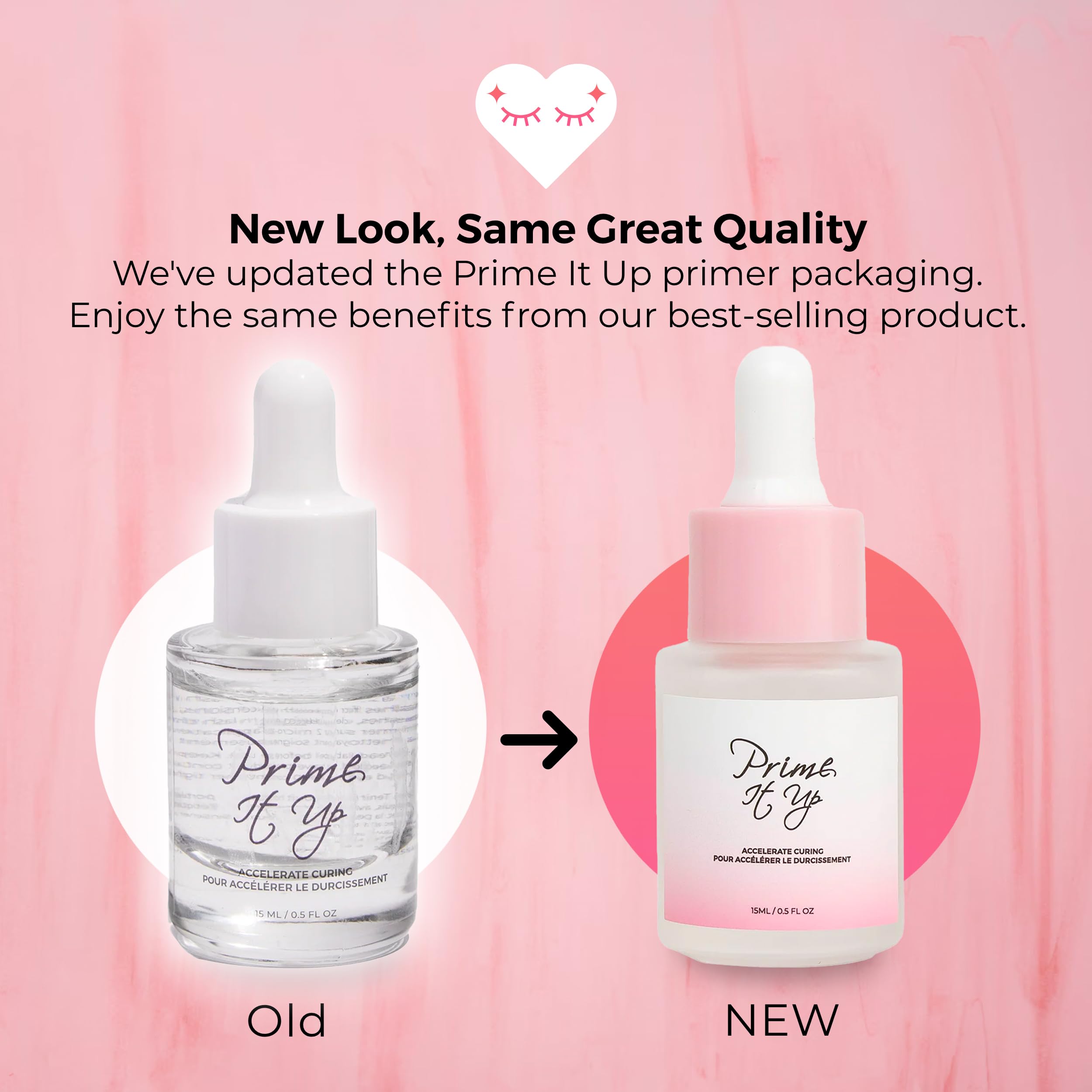 LLBA Eyelash Extension Primer 15 ML - Increase Adhesive Bonding Power | Easily Removes Proteins and Oils/Oil Free/Longer Extension Retention (Prime it up) (Packaging May Vary)