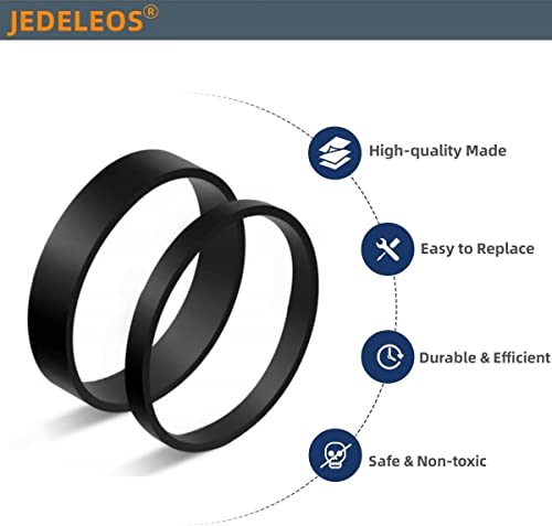 JEDELEOS Replacement Belts Compatible with Dyson DC07 DC04 DC14 DC33 Vacuum Clutch Belt Set, Replace Parts DY-902514-01 (2-Set)