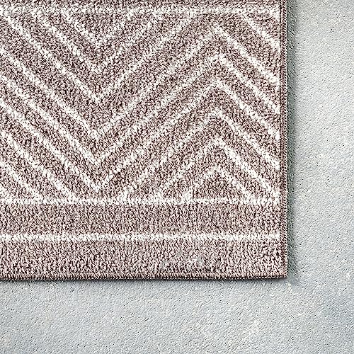 nuLOOM Phyllis Machine Washable Diamond Trellis Area Rug, 8x10, Grey