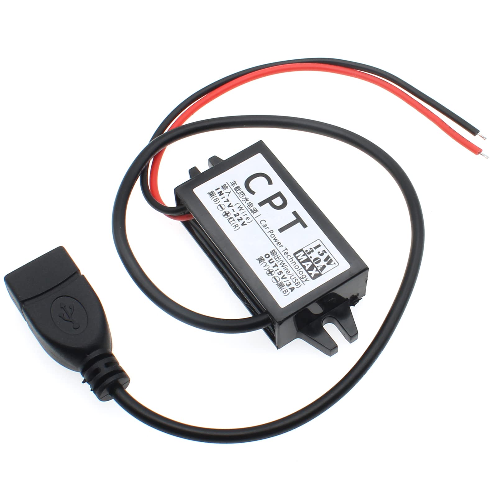 OZXNO 3A 12V to 5V Buck Converter Module DC-DC Car Phone Charging Converter Micro USB Power Adapter for Car