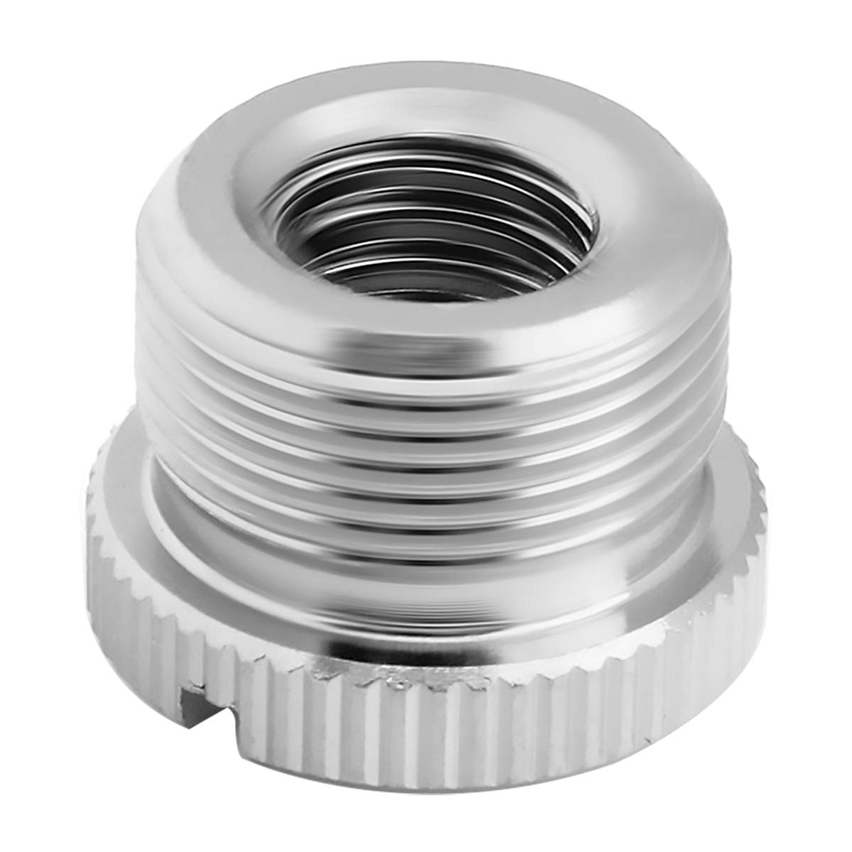 JOMLEY 3/8"-16 Female to 5/8"-27 Male Screw Thread Adapter for Microphone Stand Mount - 2 PacK