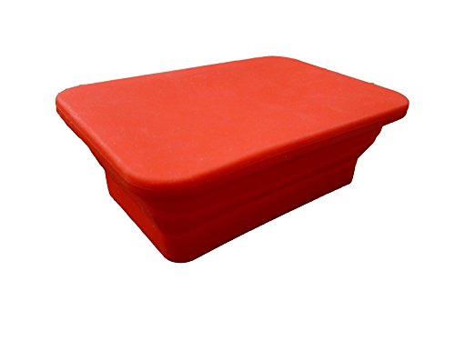Oven & Microwave Safe Silicone Collapsible Lunch Box / Cake Mold / Food Container with Silicone Lid - Bake, Cook, Freeze, Heat, Store all in the Same Container!