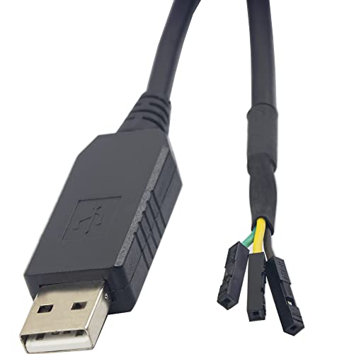 naughtystarts FT232RL USB to TTL Cable 3.3V 3 pins Output About 39 inches Long