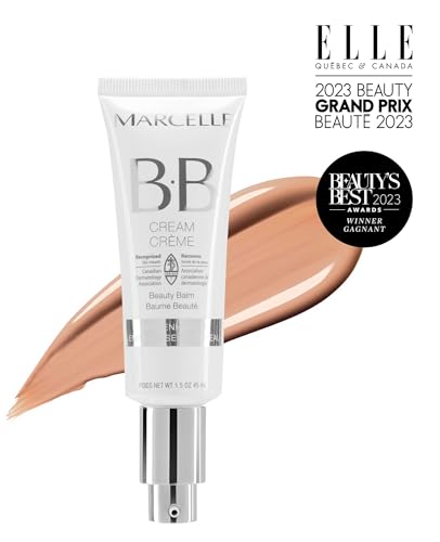Marcelle BB Cream Beauty Balm, Medium, Hypoallergenic and Fragrance-Free, 1;5 Ounces