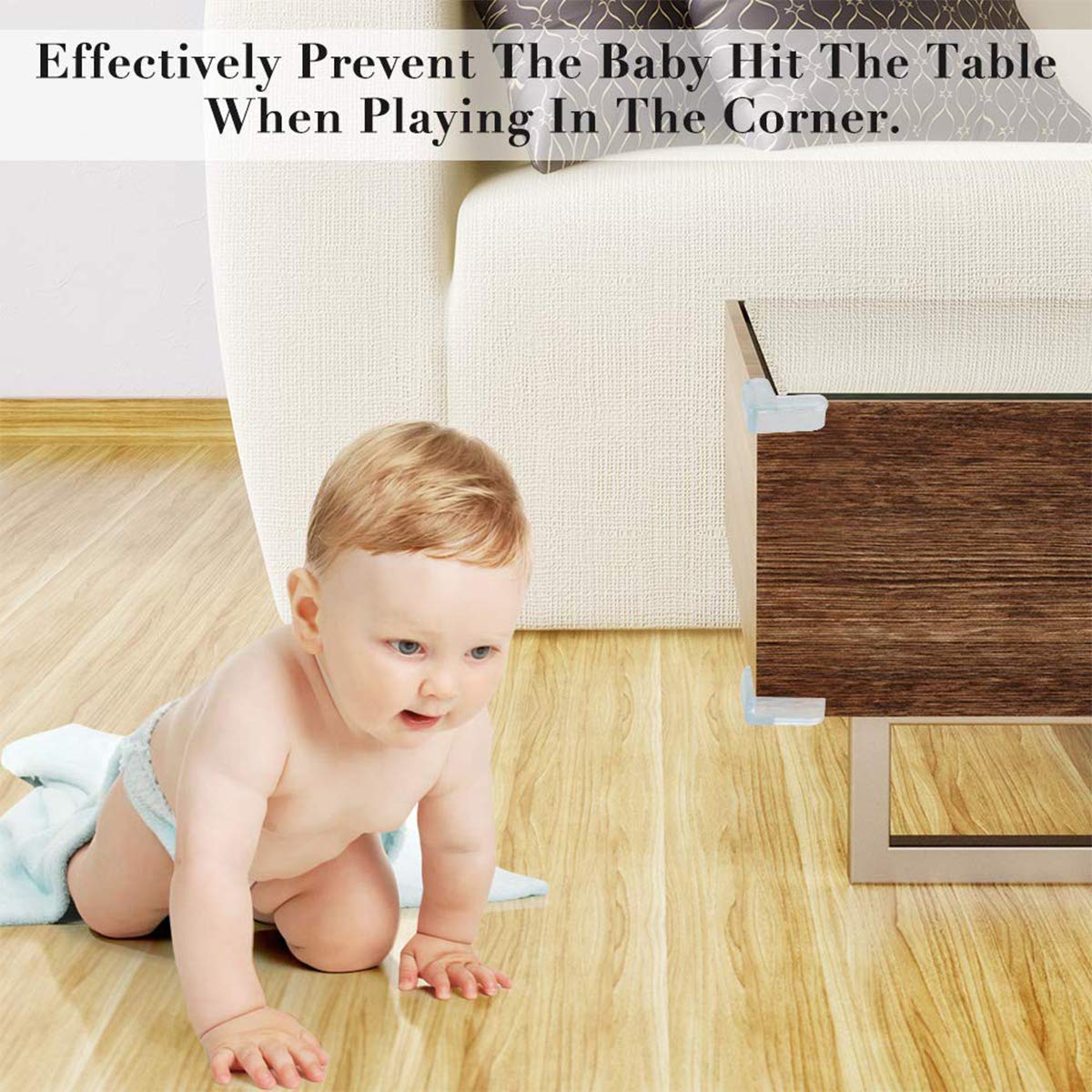 July miracle Corner Protector, 8Pcs Clear Children's Table Angle Pad Furniture Edge Guard Cushion Nook Anti Collision Frame