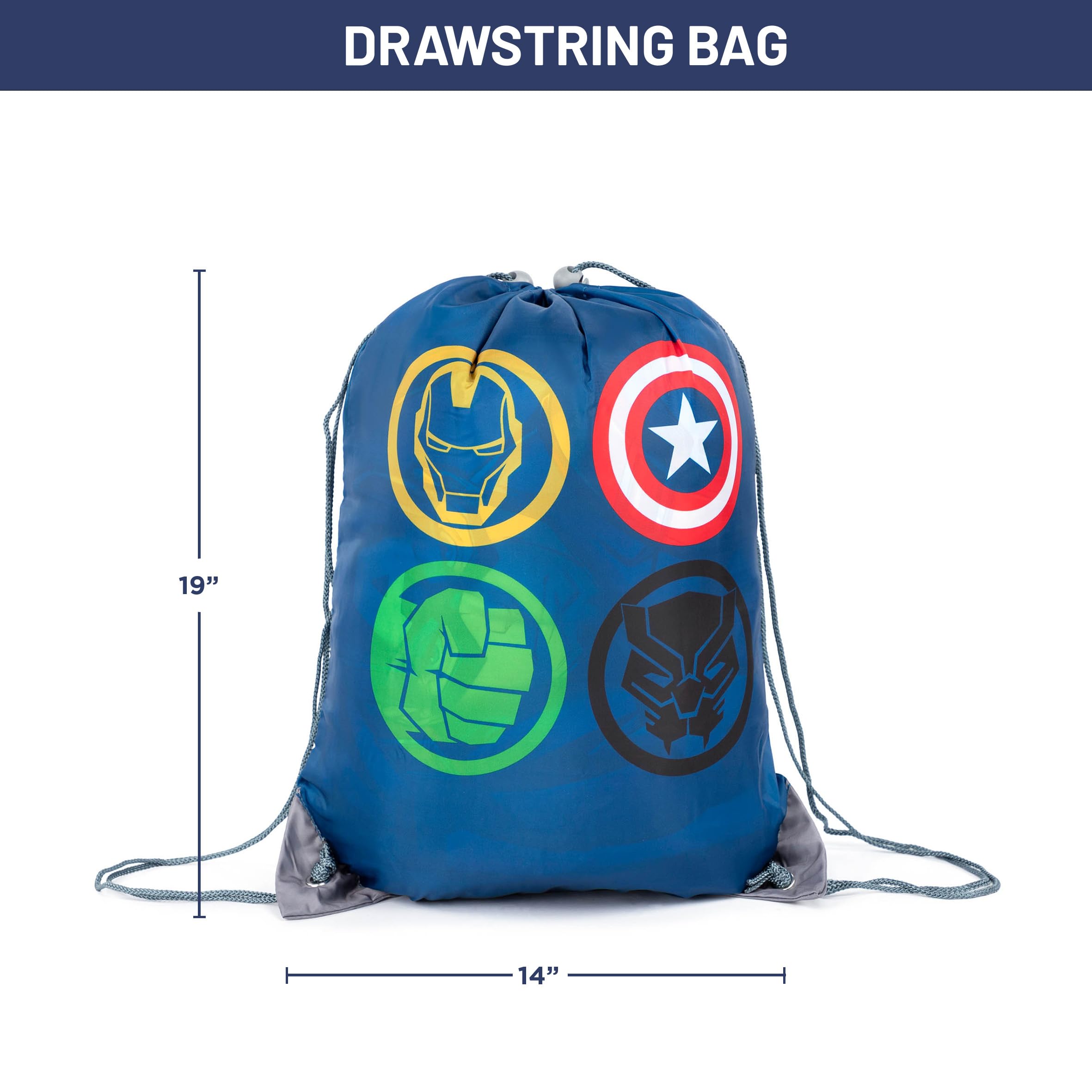 Jay Franco Marvel Avengers Battle Formation Slumber Sack - Cozy & Warm Kids Lightweight Slumber Bag/Sleeping Bag - Featuring Captain America, Iron Man, Black Panther, & Hulk