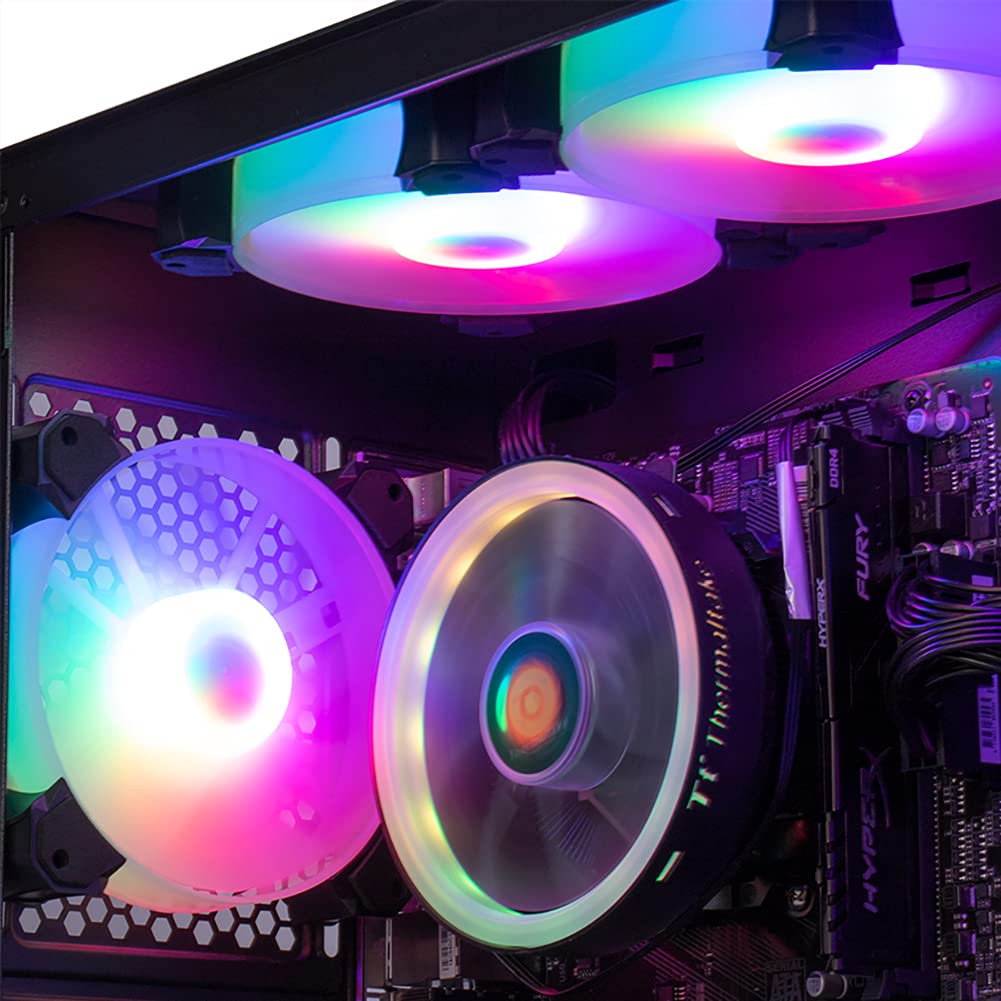 MXZ Gaming Desktop PC Computer I3 12100F, GTX1660S,16G DDR4, NVME M2 500GB SSD, 6 RBG Fans, Windows 11 Pro Ready to use (I3 12100F | GTX1660S Black)