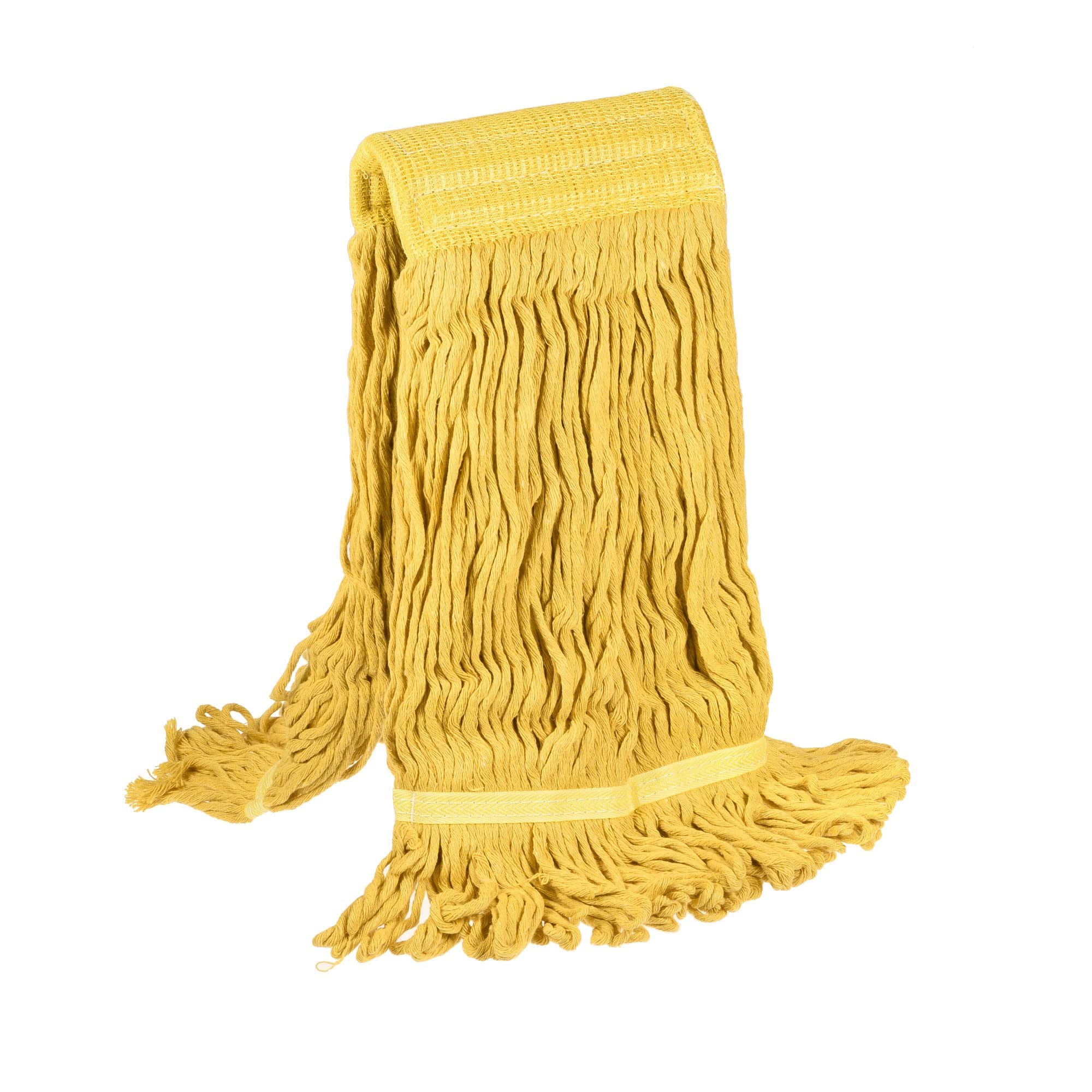 MECCANIXITY Commercial Mop Heads Replacement 40x27cm Cotton Yarn for Wet/Dry Mop Floor Cleaning Pads, Yellow