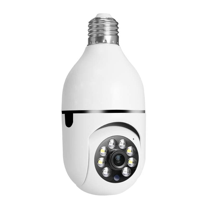 Set of Two Dibidup 360 Degree Security Cameras, 2.4G WiFi Light Bulb Camera, 1080p Home Security Surveillance Camera, Motion Detection, Two-Way Audio